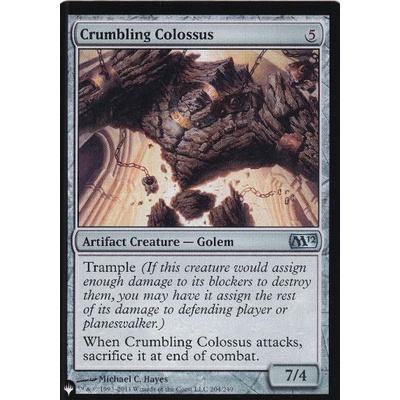 Magic the Gathering Crumbling Colossus The List | Shopee Philippines