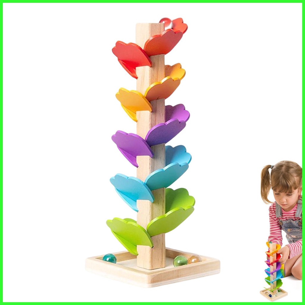 Colorful Music Tree Puzzle Marble Run Track Game For Toddlers ...