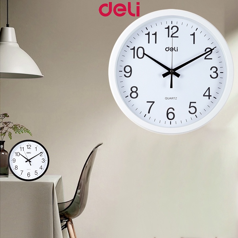 Deli Wall Clock 12inch Nordic Clock Silent Diy Hanging Clock Vintage ...
