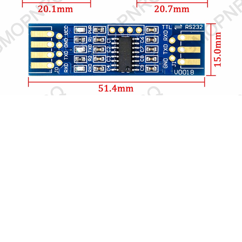 RS232 SP3232 TTL to RS232 Module RS232 to TTL Brush Line Serial Port ...