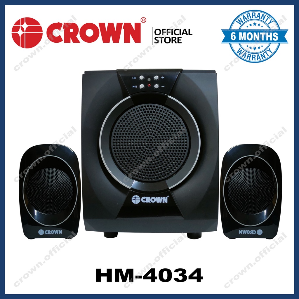 Crown HM-4034 2.1 Home Theater Speaker Model | Shopee Philippines
