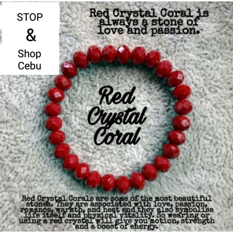 STOP&SHOP CEBU RED CRYSTAL CORAL#05450 | Shopee Philippines