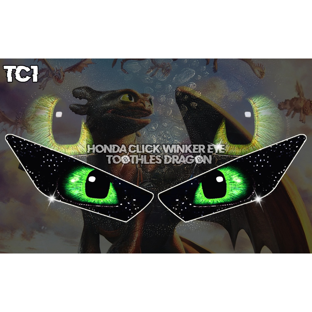 Honda Click Toothless Dragon Winker eye | Shopee Philippines
