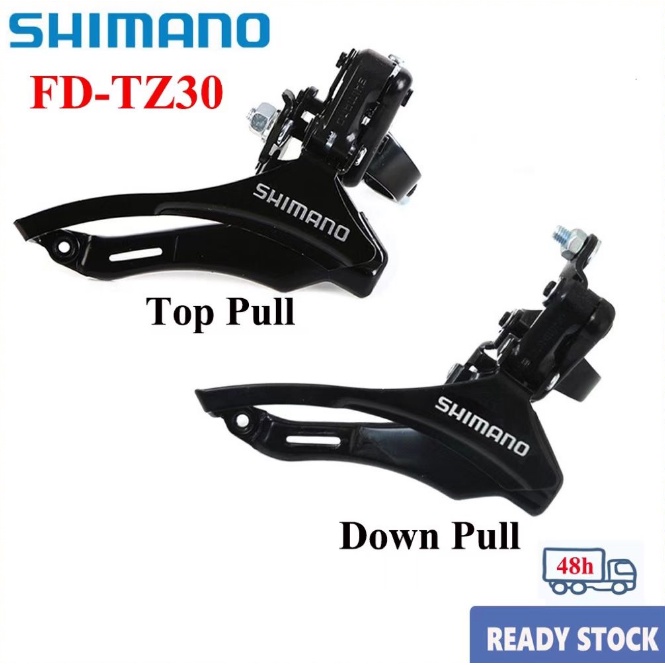 Shimano FD-TZ30 6/7 Speed MTB Mountain Bike Front Derailleur 31.8 Top ...