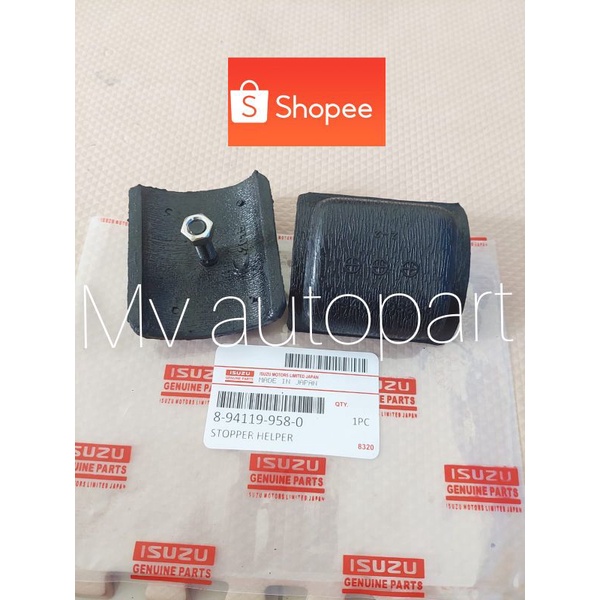 Original Isuzu Nkr66 leaf spring helper hanger rubber stopper | Shopee ...
