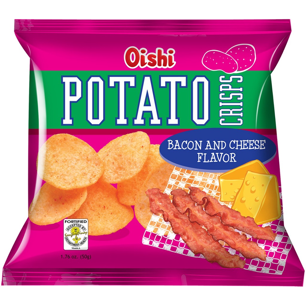Potato Crisp Bacon And Cheese 50g | Shopee Philippines