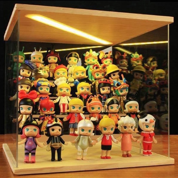 Storage Box Display Shelf with Light Nendoroid Dolls Cosmetics Perfume ...
