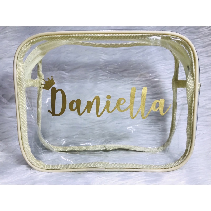 PERSONALIZED PREMIUM TRAVEL POUCH / CLEAR POUCH / COSMETIC POUCH ...