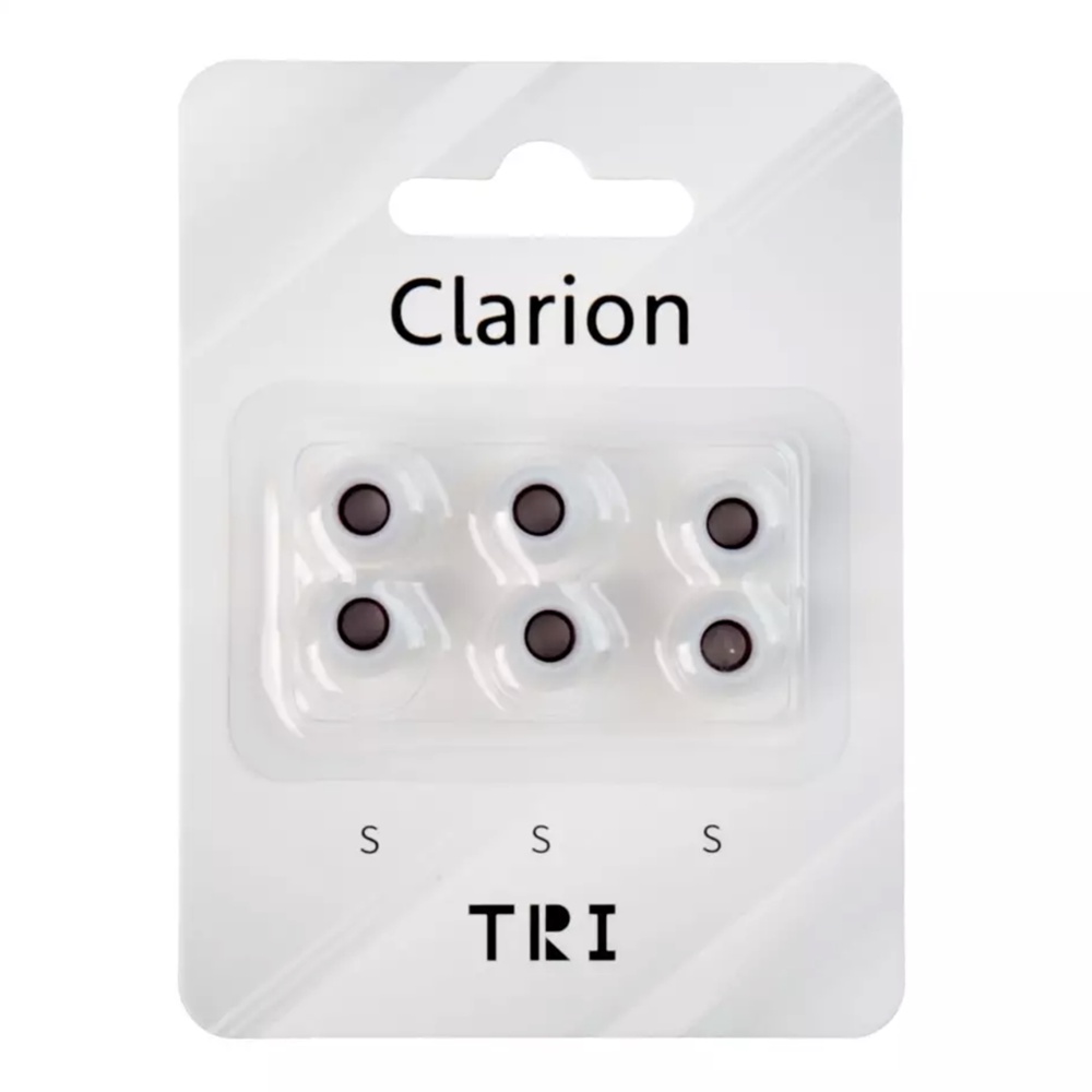 TRI Clarion Silicone Earphone Eartips 3 Pairs for S/M/L Size Headphone ...