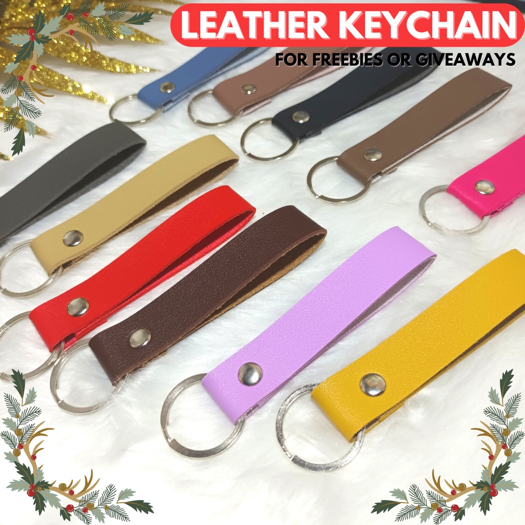10pcs Leather Keychain for Freebies or Giveaways | Shopee Philippines