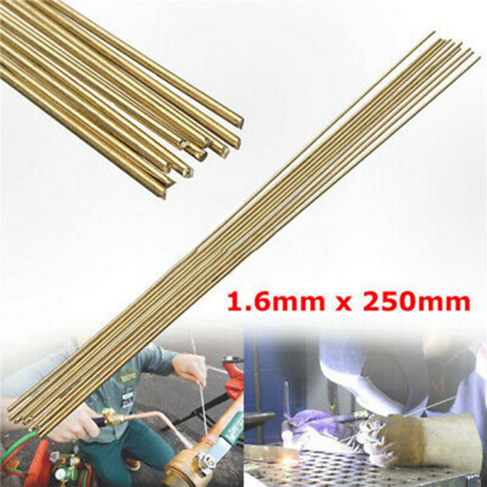10x Brass Brazing Solution Welding Flux Cored Rods Low Temperature Wire ...