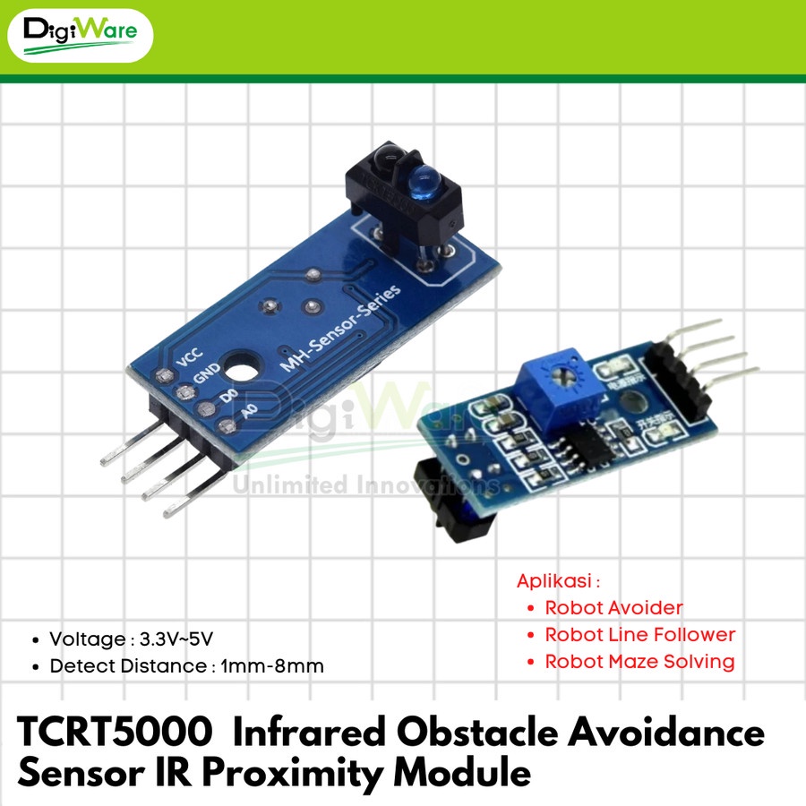TCRT5000 Infrared Obstacle Avoidance Sensor IR Proximity Module ...
