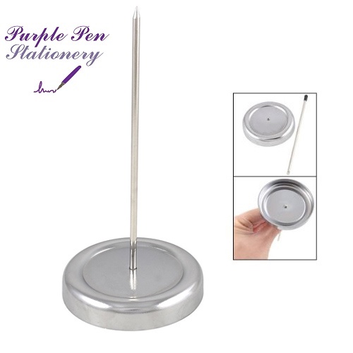 Paper Spike Metal File Receipt / Receipt Holder Metal Base | Shopee ...