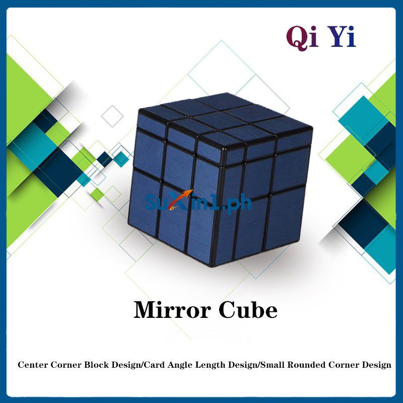Qiyi Mirror Magic Cube for Children, Speed Puzzle, Gold/Silver/Blue ...