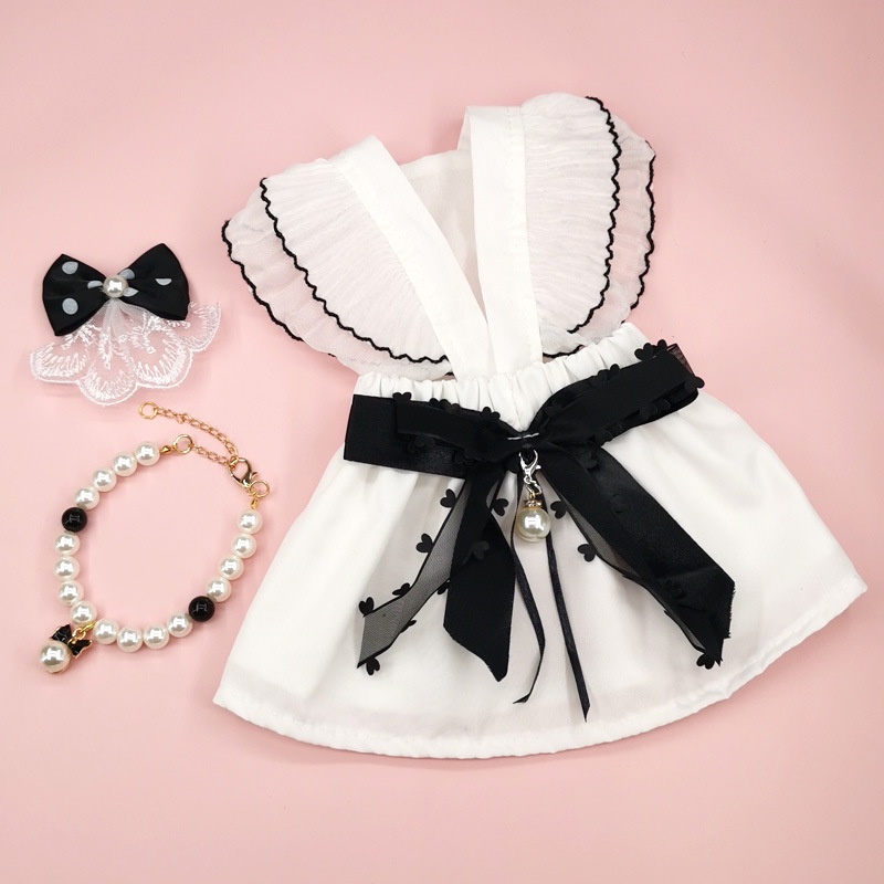 White Dog Clothes for Shih Tzu Female Shitzu Dog Dress with Flower ...