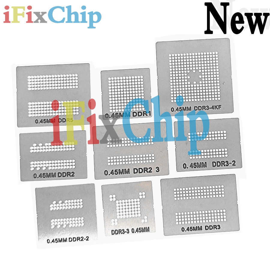 9pcs Directly Heat Bga Reballing Stencil Template For Memory Ram Ddr1 Ddr2 Ddr3 Ddr5 Shopee 9115