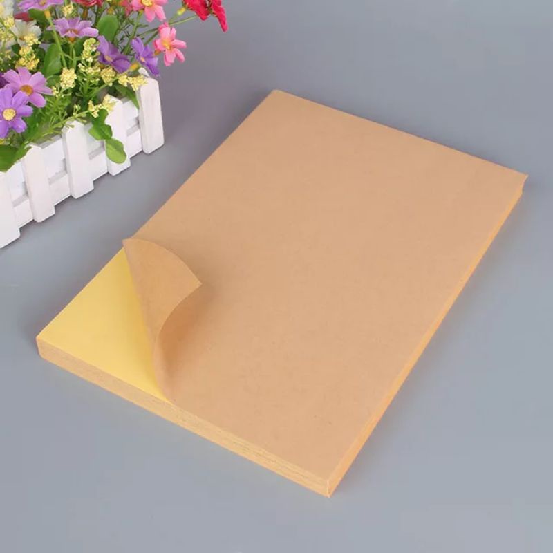 A4 size Kraft paper Sticker (20s & 100s) | Shopee Philippines