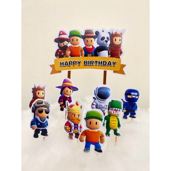 STUMBLE GUYS TOPPER / STUMBLE GUYS CAKE TOPPER / STUMBLE GUYS CAKE ...