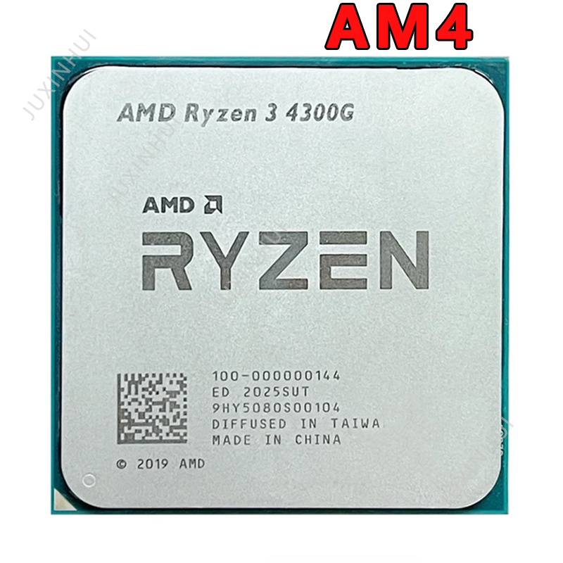 AMD Ryzen 3 4300G R3 4300G 3.8GHz Quad Core 8 Thread 65W CPU Processor ...