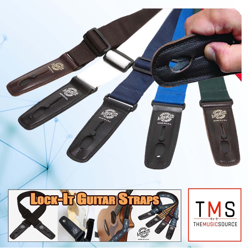LOCK-IT Straps Locking Guitar Straps | Shopee Philippines