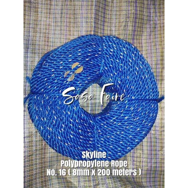 Lubid Skyline PP Rope No. 16 (8mm x 200 meters) | Shopee Philippines