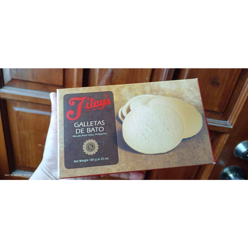CEBU TITAYS GALLETAS DE BATO biscuits in 180 grams per box (best seller ...