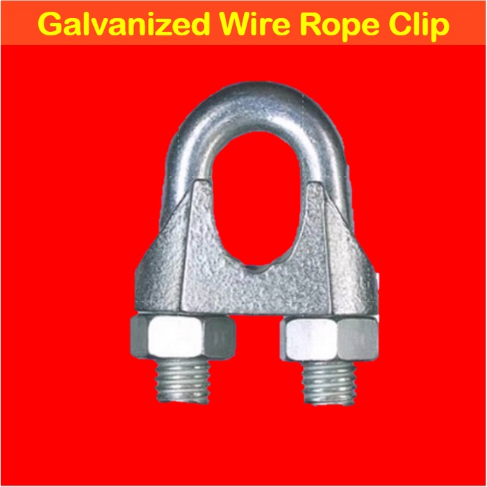 3mm-8mm per piece Wire Rope Clip Steel Clip GI Cable U Clamp Saddle ...