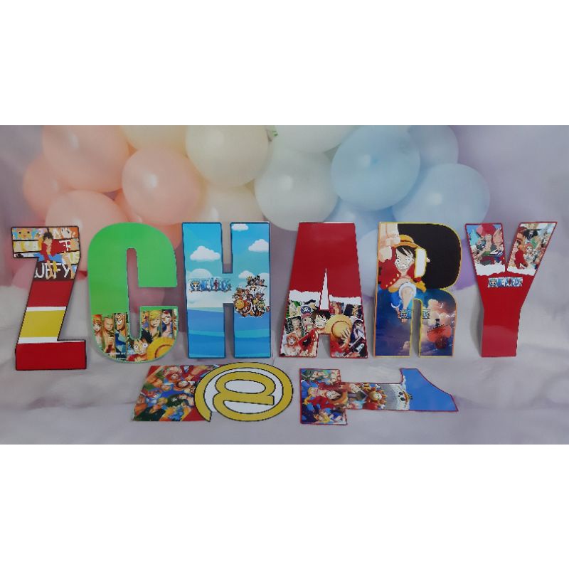 ONE PIECE themed letter standee(PRICE PER LETTER) | Backdrop | Shopee ...