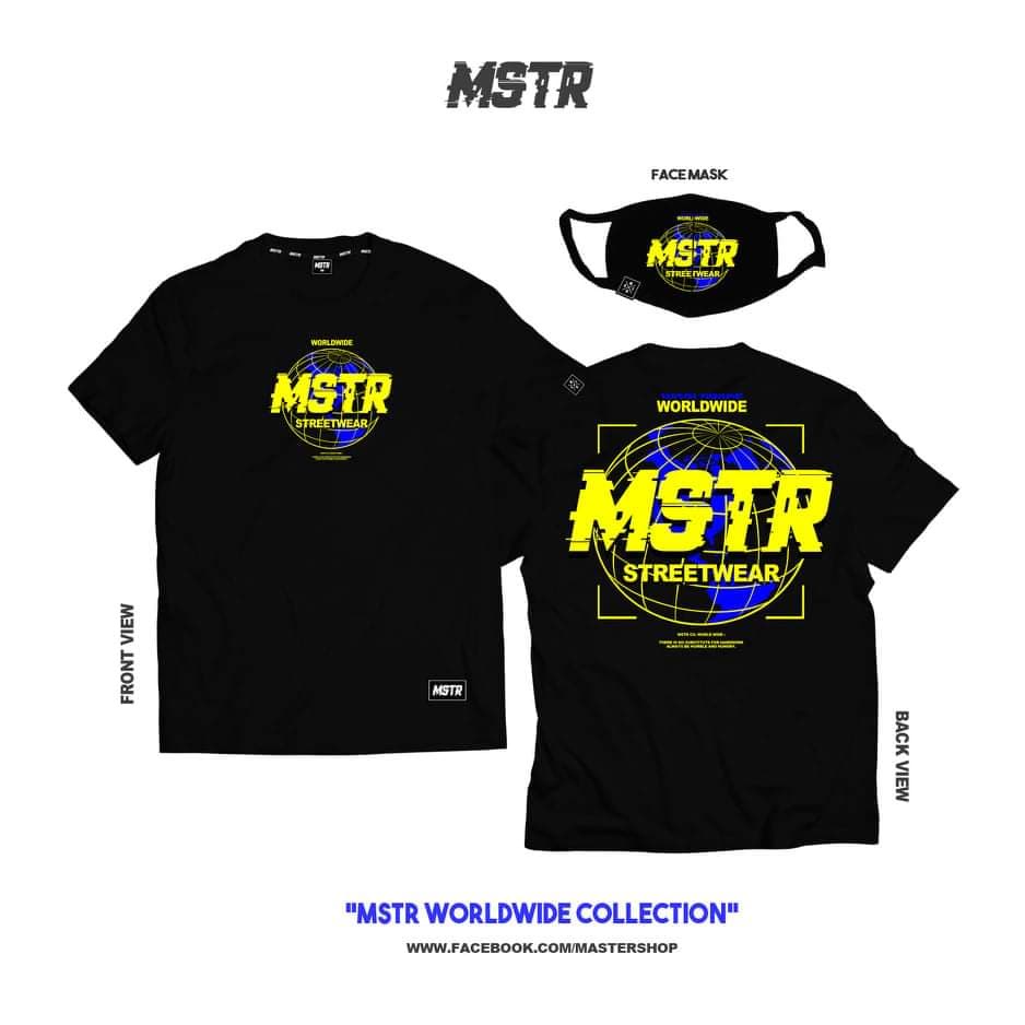 MSTR CO. - WORLDWIDE Men T-Shirt (Black) | Shopee Philippines
