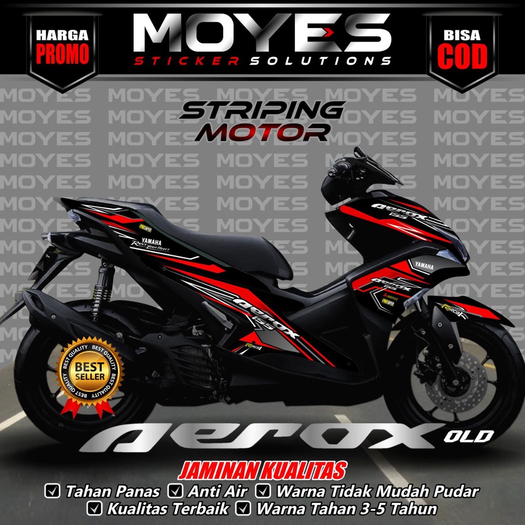Aerox 155 Old Racing Striping Sticker | Shopee Philippines