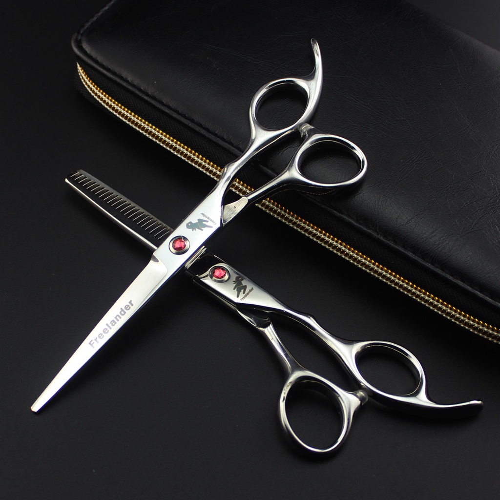 Spot Freelander Hair Cutting Scissors 6 inch Silver Gem Scissors Japan ...