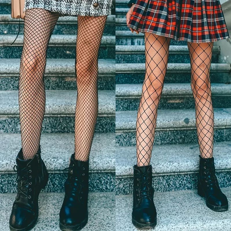 High-Rise Fishnet Design Stockings | Shopee Philippines