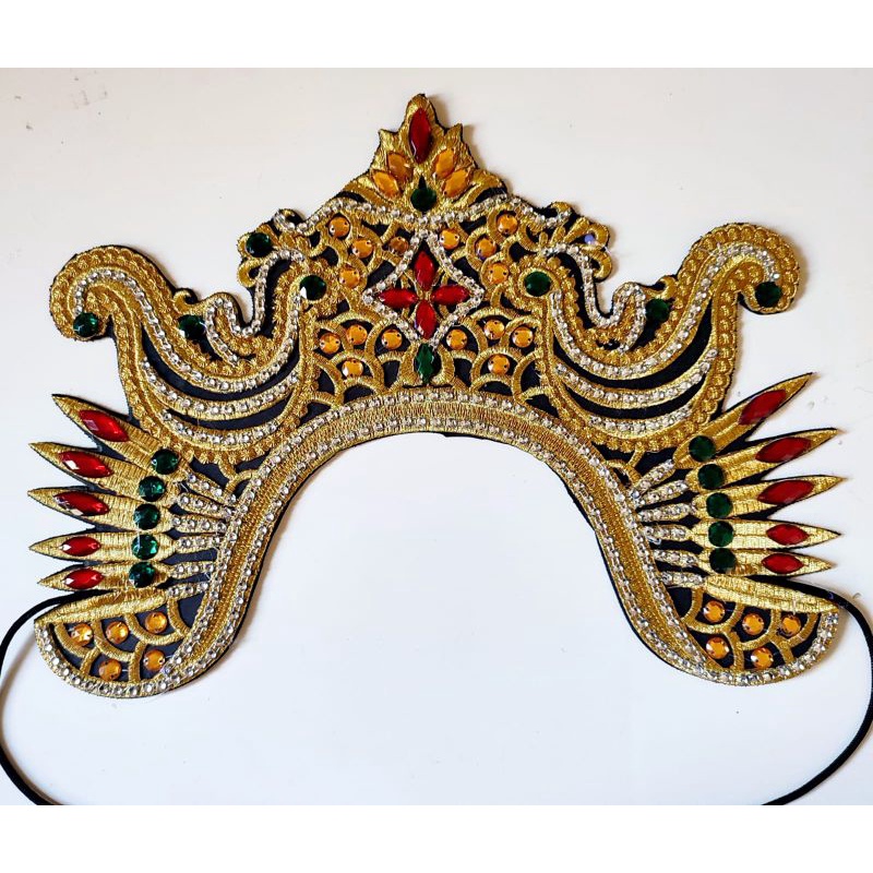 Crown embroidery / siger embroidery / dance accessories | Shopee ...