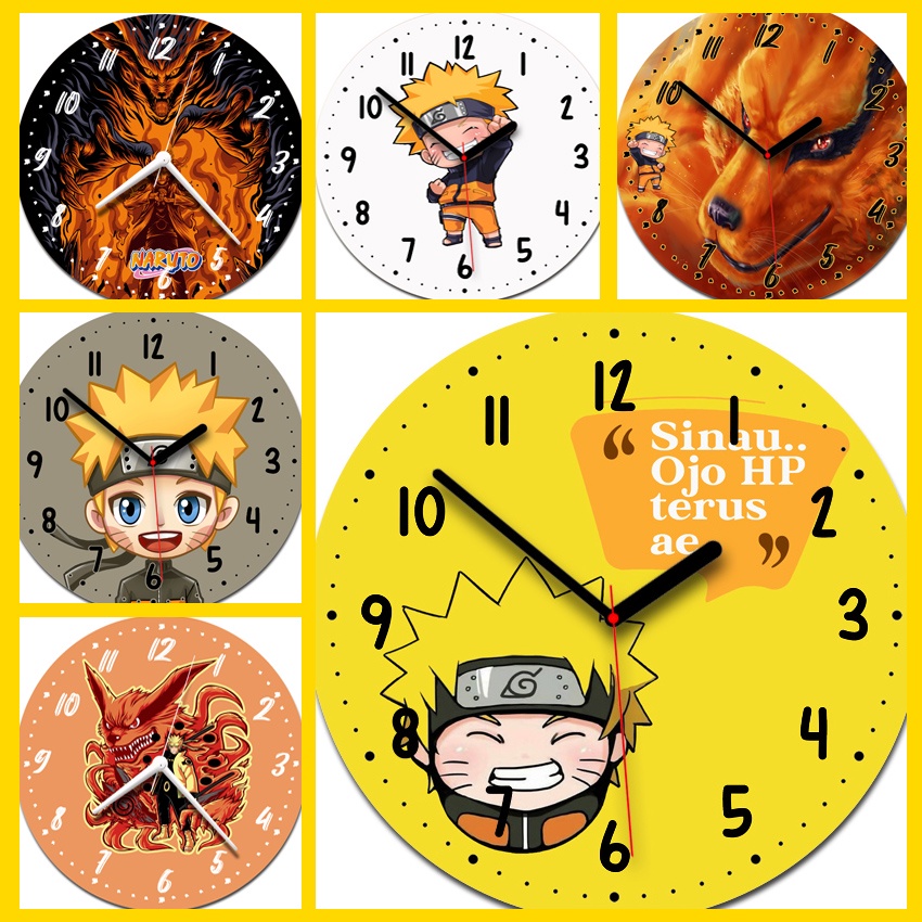 Naruto Character Wall Clock Manga Boruto Comics | Shopee Philippines