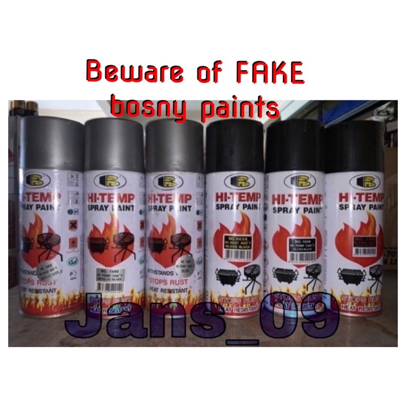 BOSNY Hi-Temp / Hi-Heat Spray 400F & 1200F | Shopee Philippines
