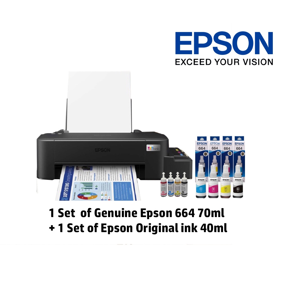 Epson EcoTank L121 A4 Ink Tank Printer (Superb Savings & Page Yield ...
