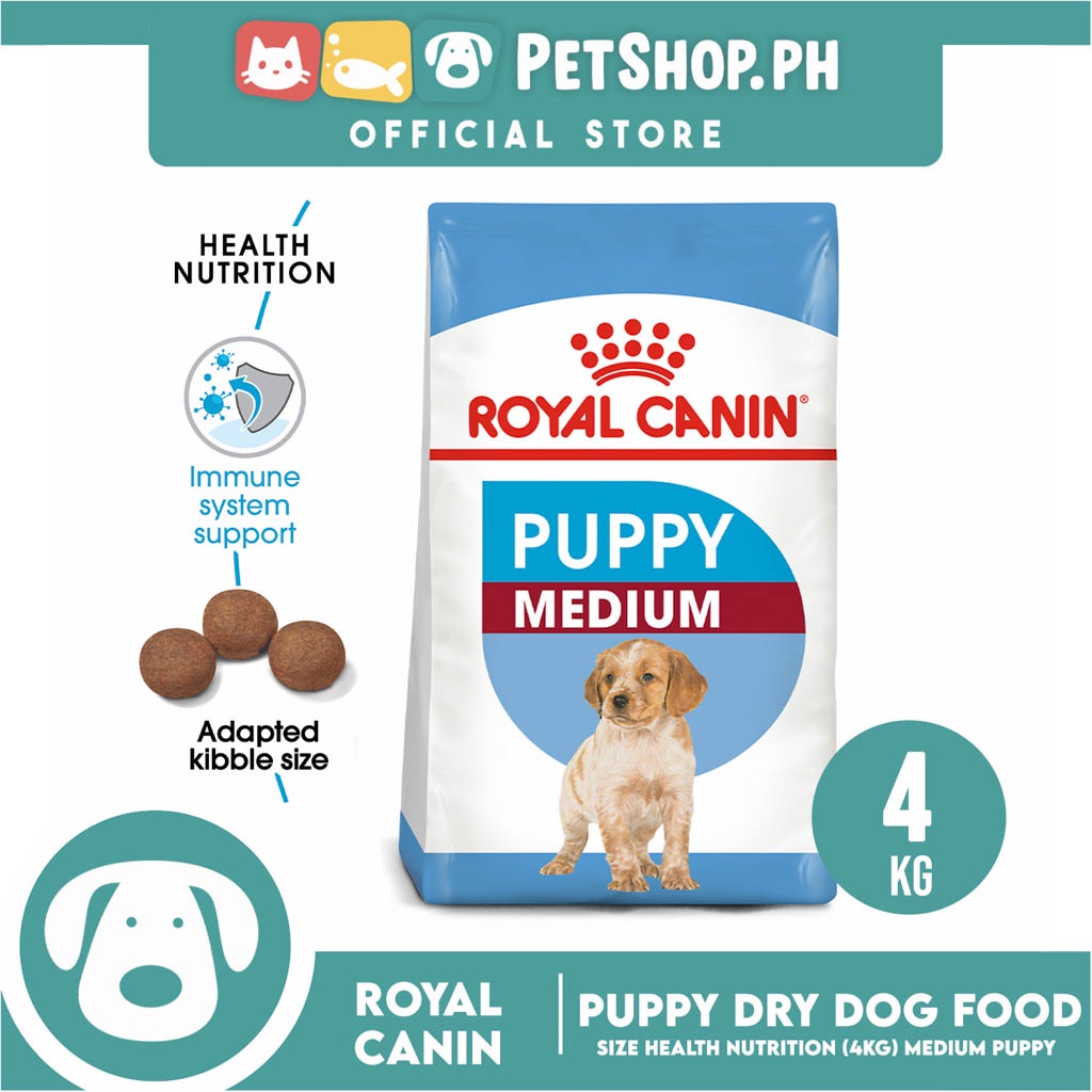 Royal Canin Medium Puppy (4kg) Dry Dog Food - Size Health Nutrition ...