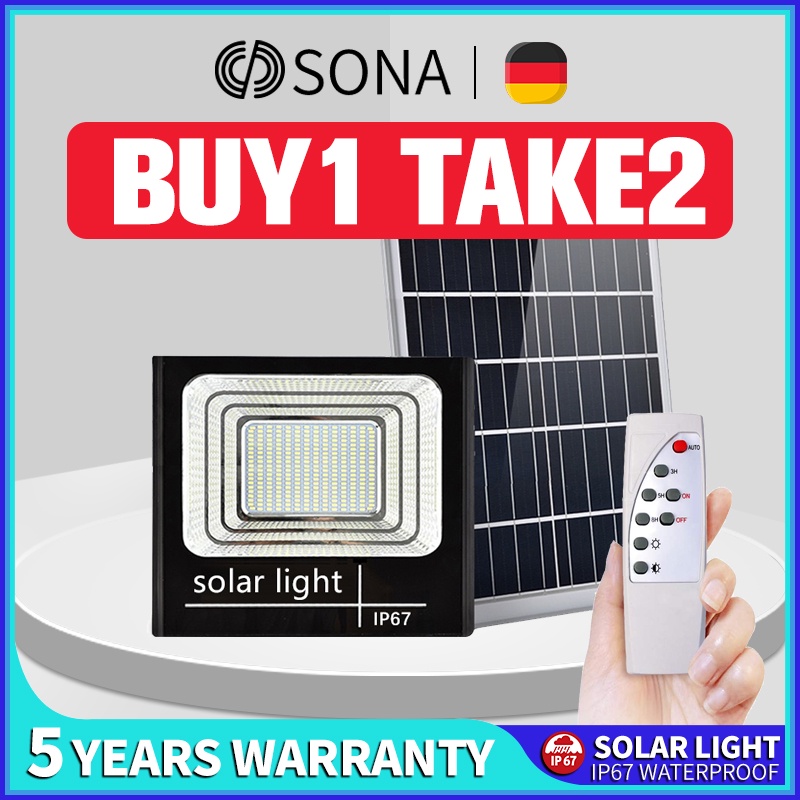 SONA Solar Flood Light Indoor and Outdoor LED Light Waterproof Solar ...