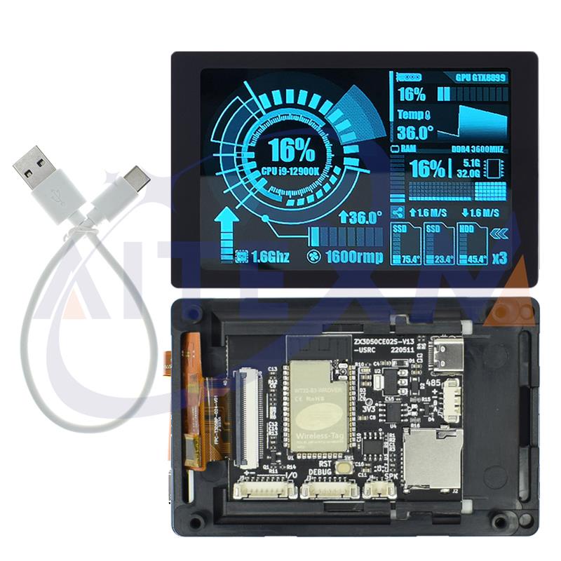 1PCS ESP32 Development Board - WT32-SC01 PLUS With 3.5 inch 320X480 Capacitive Multi-Touch LCD ...