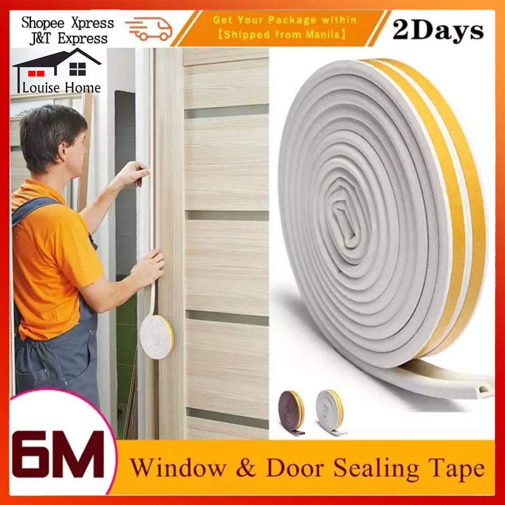 9*6mm D Type Self-adhesive Foam Sealing Strip For Doors And Windows ...