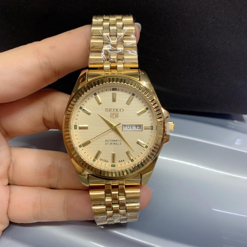 seiko 5 fashion watch with box and paperbag | Shopee Philippines