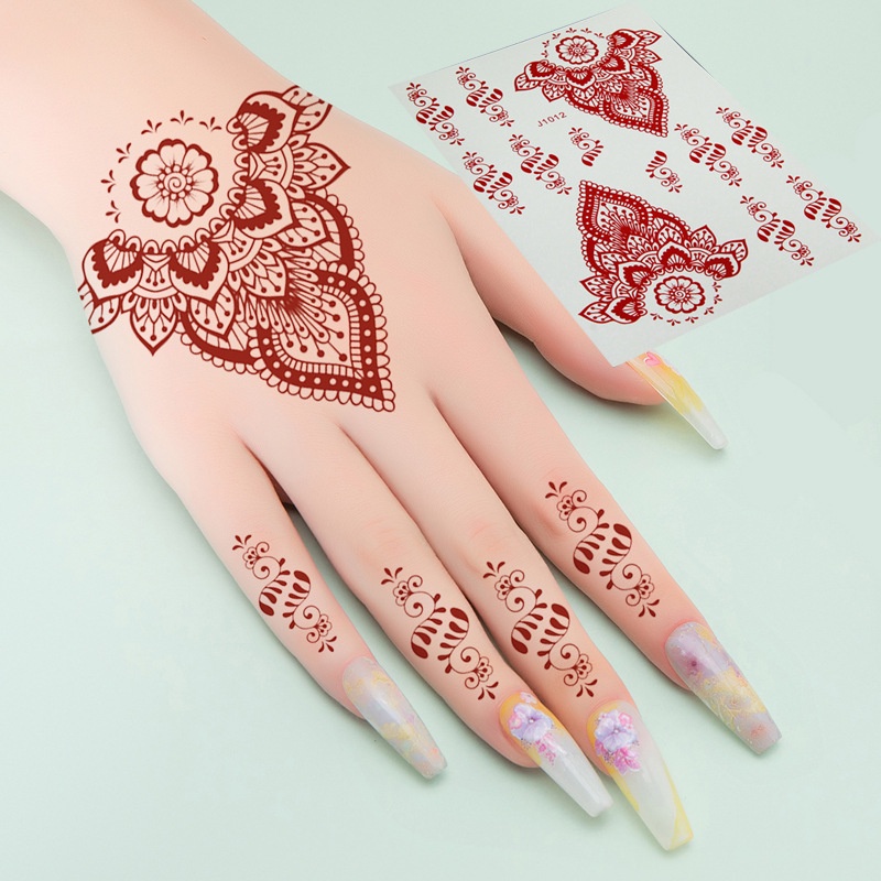 Henna Indian Henna Tattoo Classic Henna Temporary Tattoo For Hands And ...