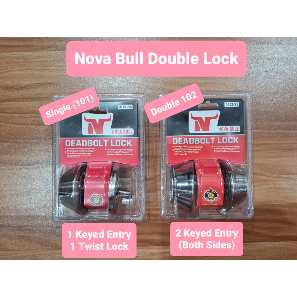 Deadbolt Lock Double Lock Stainless Steel Single 101 / Double 102 Lock ...