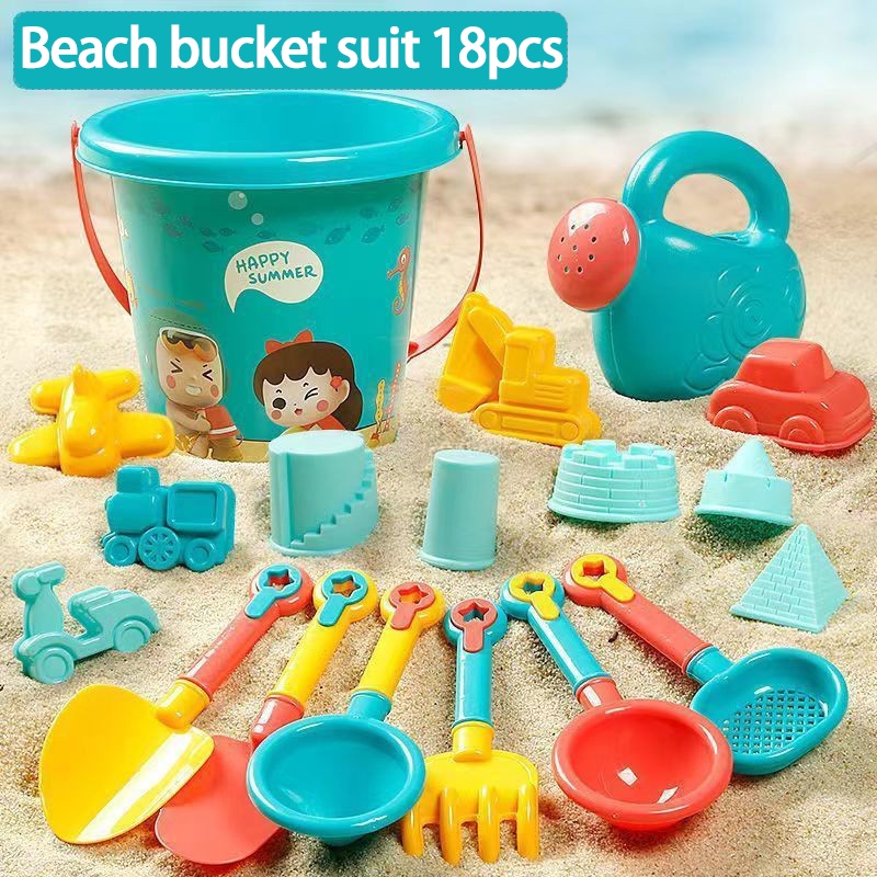 14/18PCS style beach toy set for children playing sand and water, beach ...