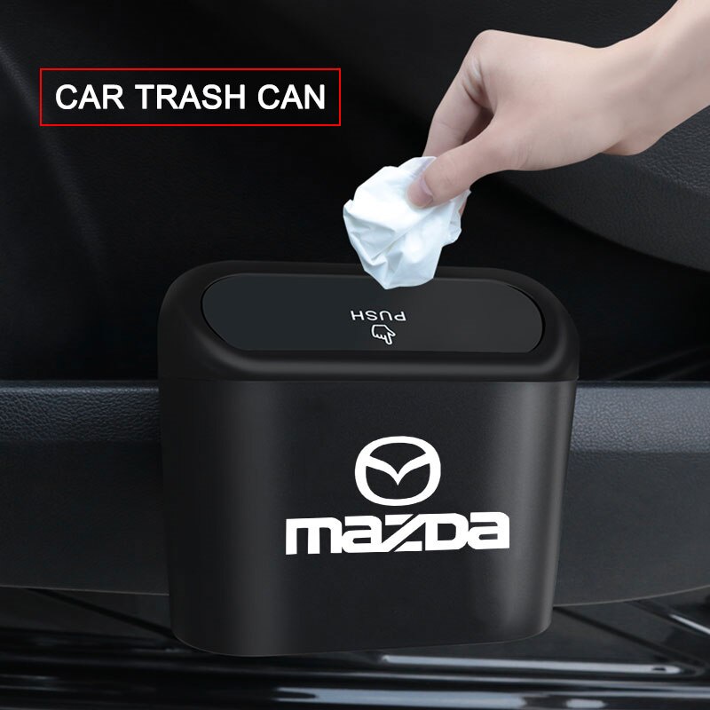 Car Trash Bin Hanging Vehicle Garbage Dust Case Storage Box for Mazda 3 ...
