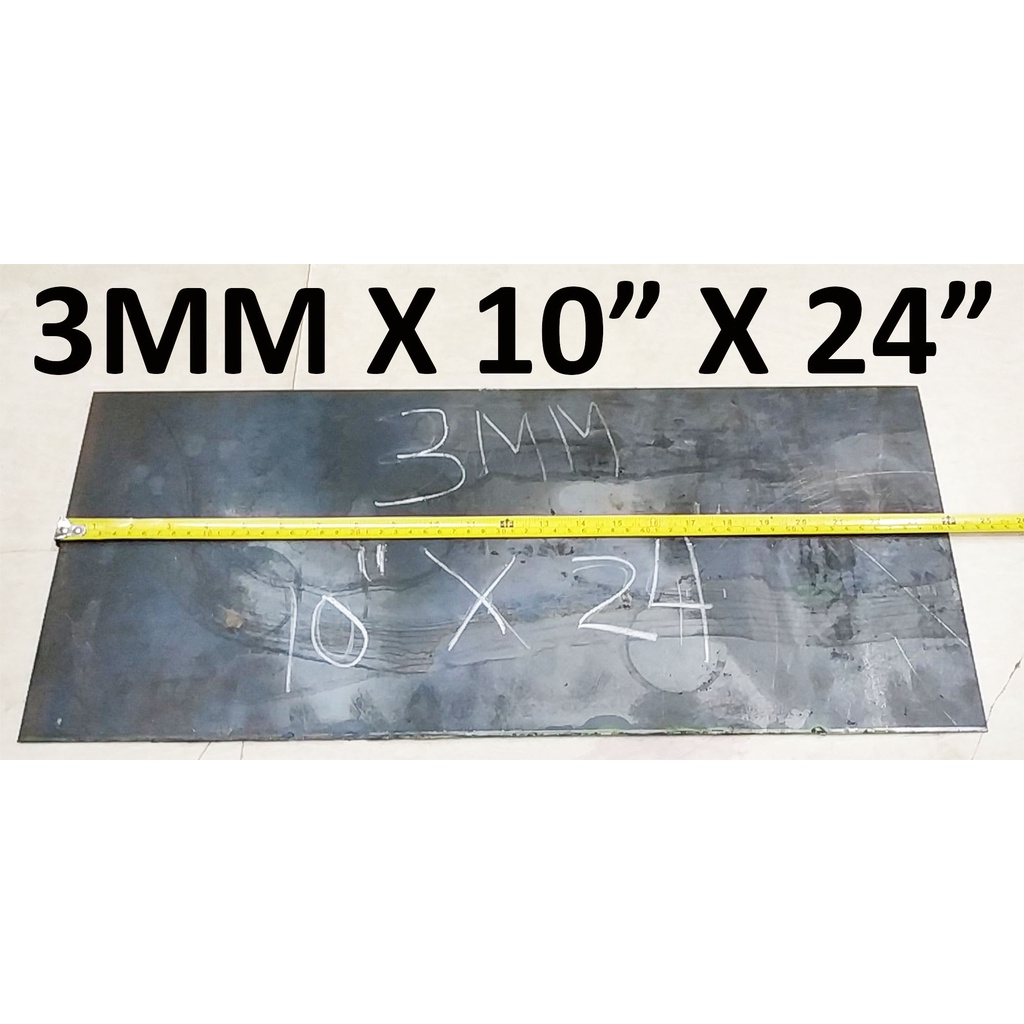 MS BASE PLATE 3MM X 10" X 24" MILD STEEL === BAKAL 3MM X 10" X 24 ...