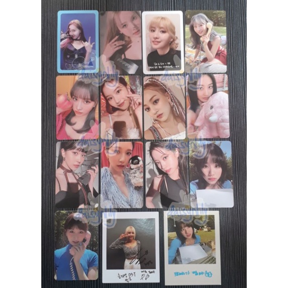 Photocard PC Twice Nayeon fancy Momo peach Sana in love Jihyo Doll Mina penguin Phone Dahyun ...