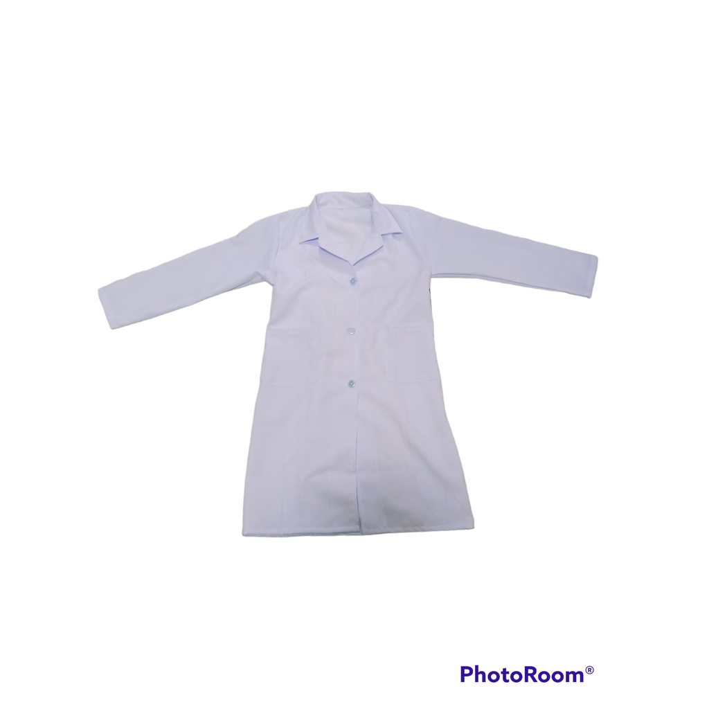 Alexa Florence lab gown lab coat with velcro/ BUTTONS opening 3/4 and ...