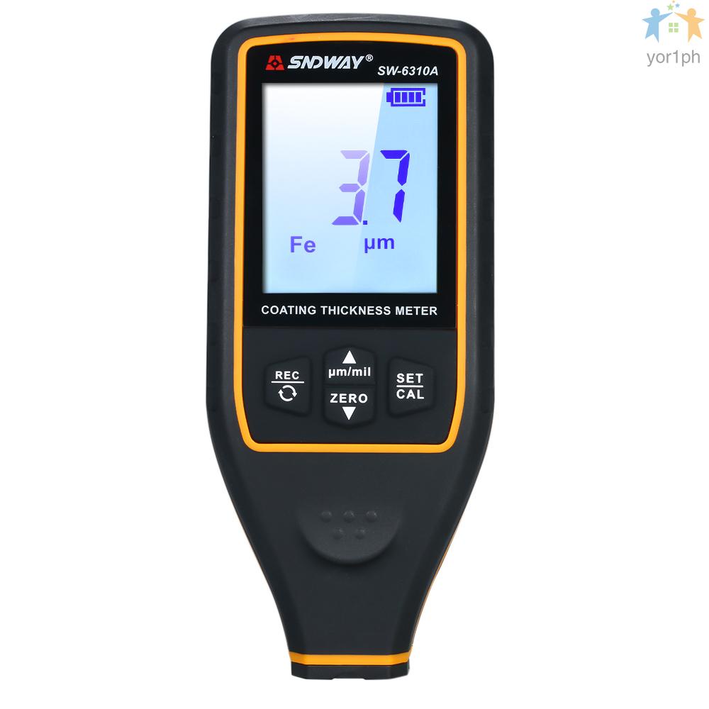 SNDWAY Digital Paint Coating Thickness Gauge Handheld Coatings ...