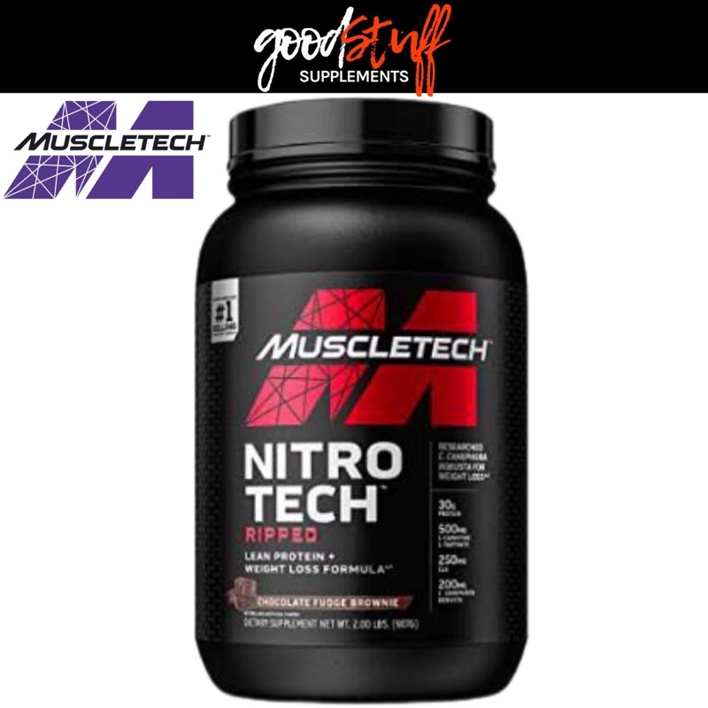 Muscletech Nitrotech Ripped 2lbs - Nitro Tech | Shopee Philippines
